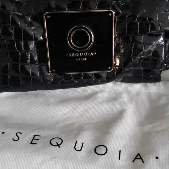 Sequoia | Bags | Sequoia Snake Embossed Pattent Leader Handbag | Poshmark